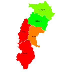 Create Division Level Maps for Indian States