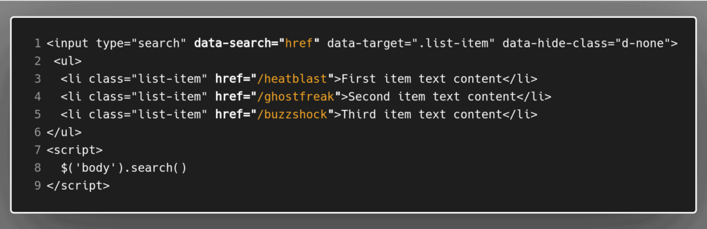 $.search - jQuery plugin for search on HTML elements - Gramener Blog